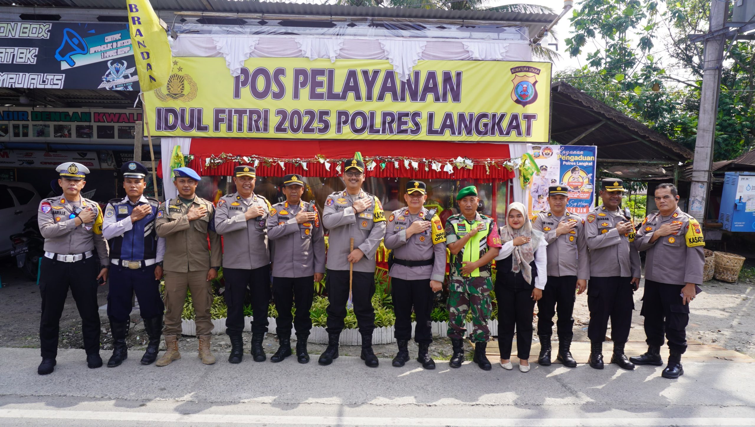 Kapolres Langkat Cek Exit Tol Pangkalan Berandan dan POS YAN, Pastikan Kesiapan Personel Operasi ...